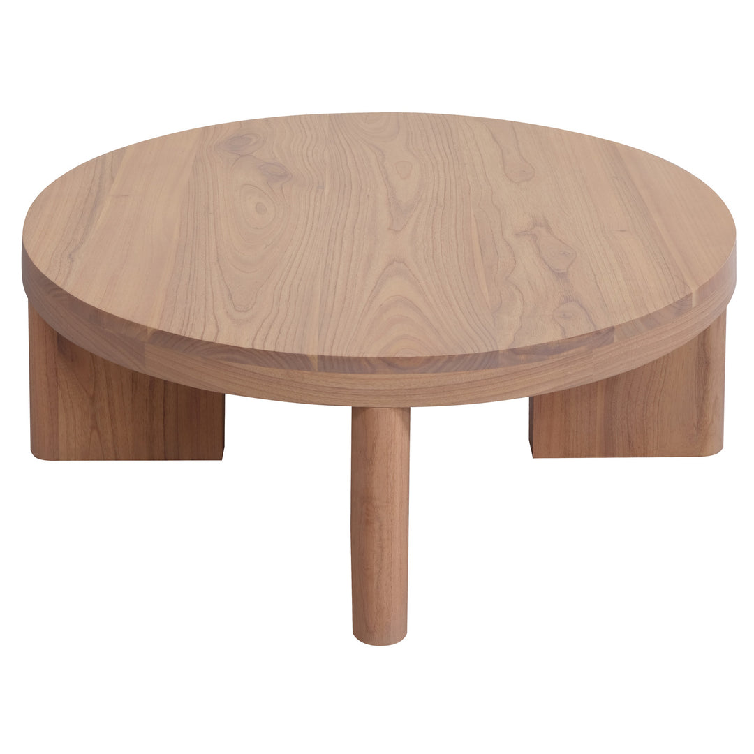 Apollo Solid Mindi Timber Round Coffee Table – Centrum Furniture