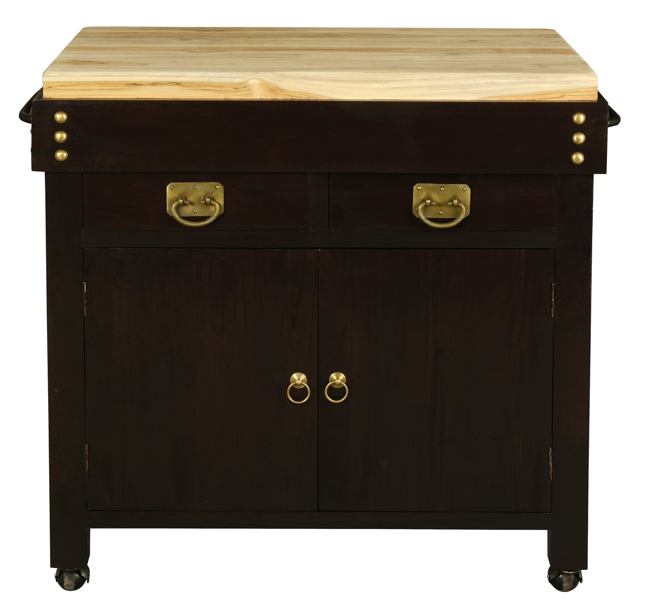 Heritage 2 Door 2 Drawer Butcher's Block – Centrum Furniture