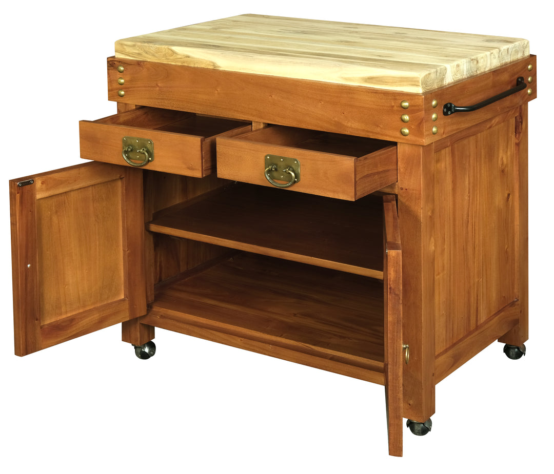 Heritage 2 Door 2 Drawer Butcher's Block – Centrum Furniture